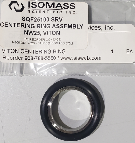 Centering Ring Assembly NW25, SS/Viton – Isomass Scientific Inc.